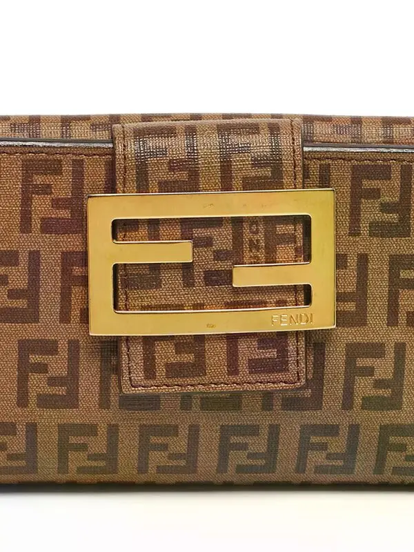Fendi The Forever Continental Zuchinno-pattern Wallet