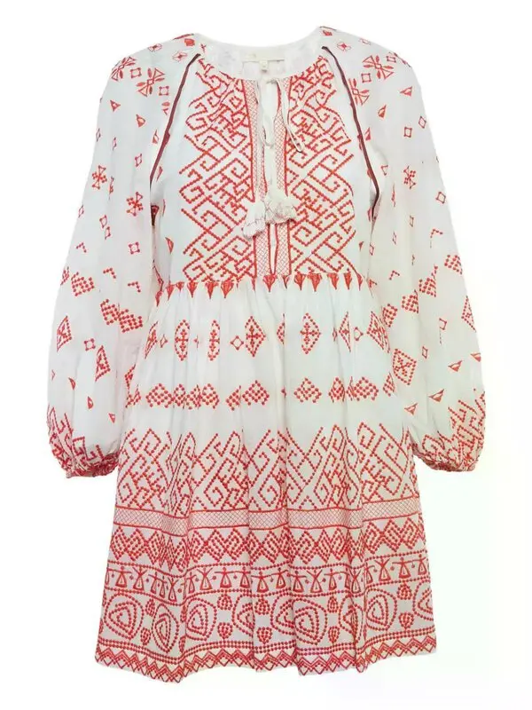 Maje Embroidered Mini Dress