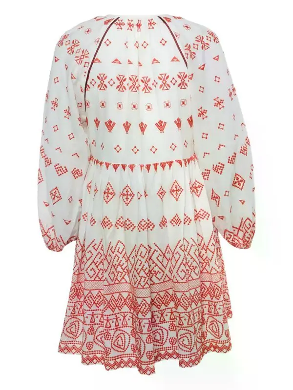Maje Embroidered Mini Dress