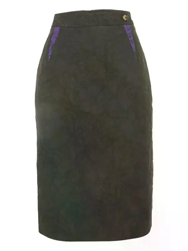 Roberto Cavalli Jacquard Pencil Skirt