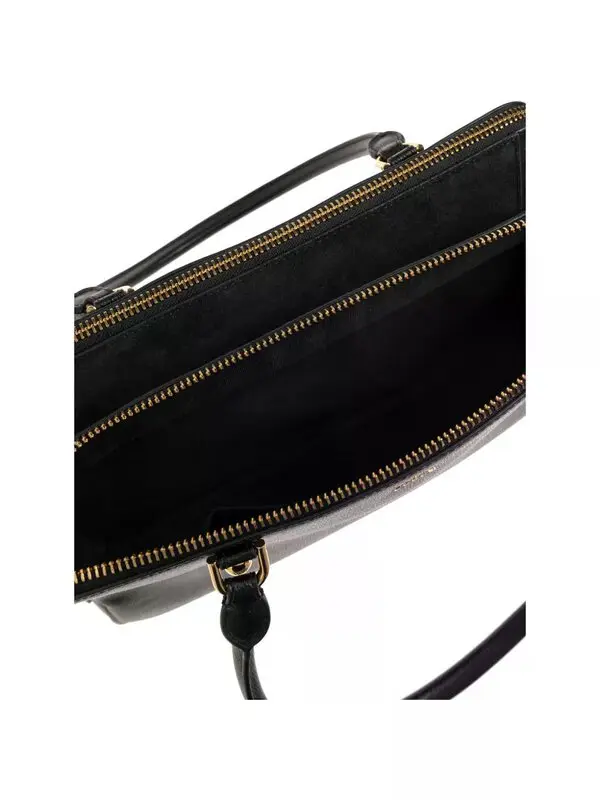 Furla Leather Boston Tote Bag - Black