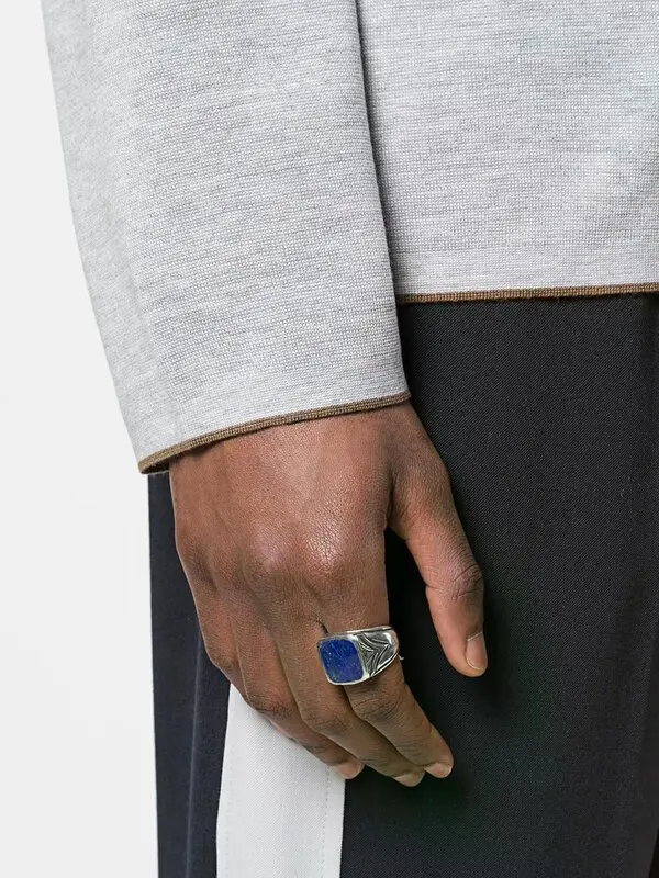 John Varvatos Engraved Signet Ring