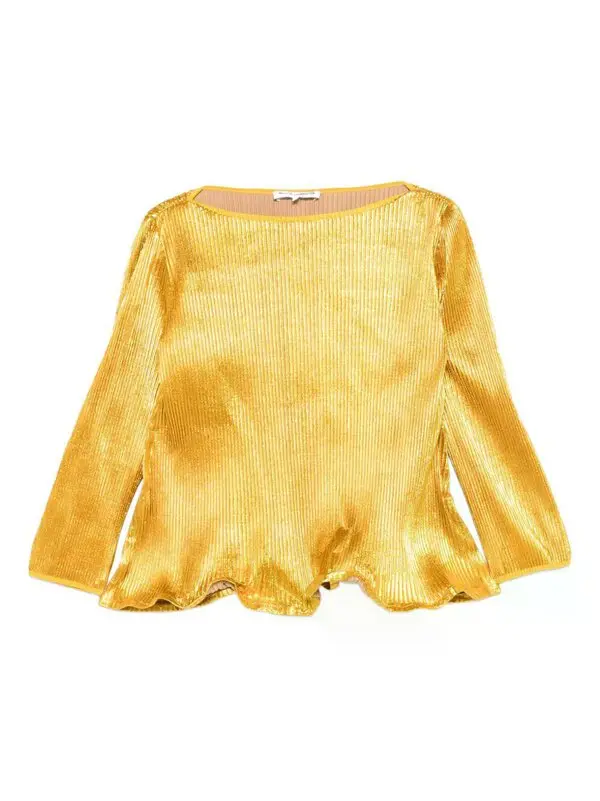 MELITTA BAUMEISTER Metallic Plissé Top