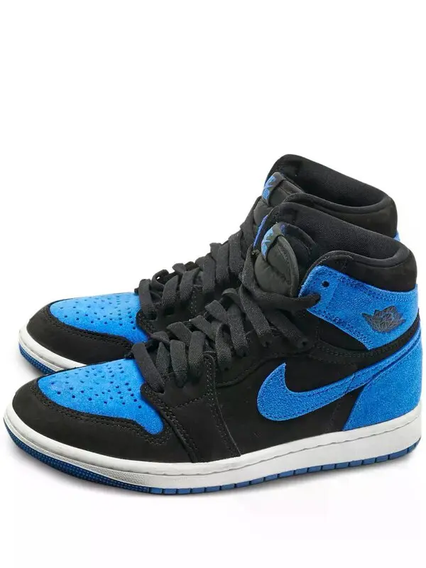 JORDAN Suede Leather Sneakers - Black