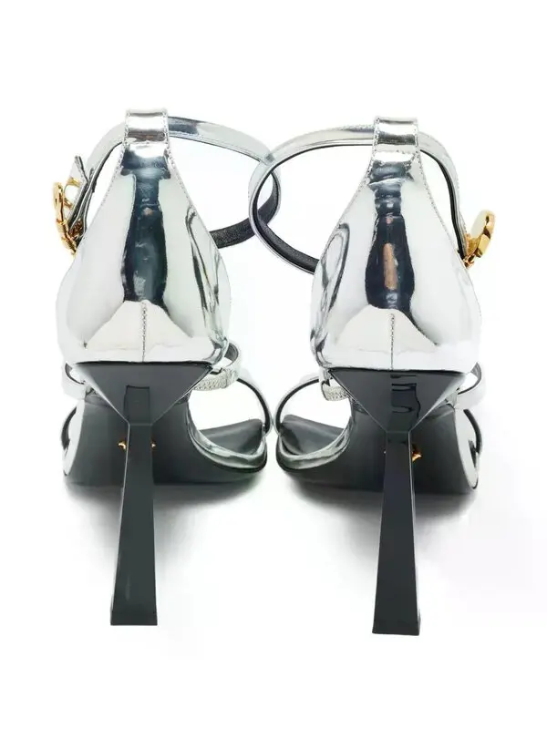 Versace Leather Safety-pin Sandals
