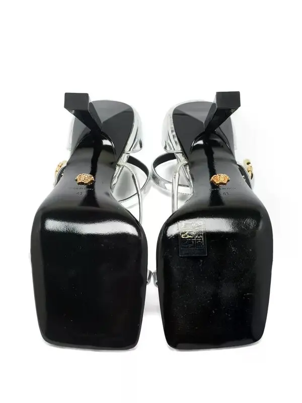 Versace Leather Safety-pin Sandals