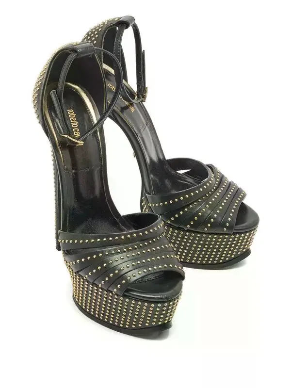 Roberto Cavalli Studded Platform Sandals