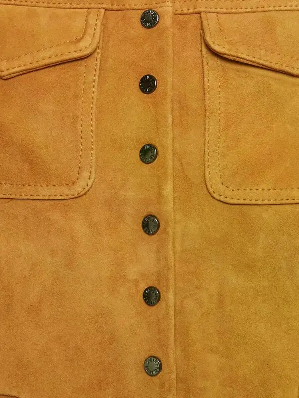 Zadig&Voltaire Suede Buttoned Jacket