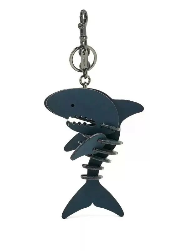 COACH Sharky Leather Bag Charm