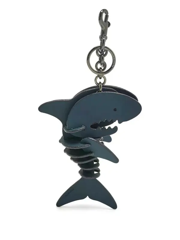 COACH Sharky Leather Bag Charm