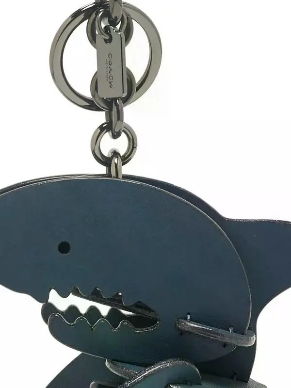 COACH Sharky Leather Bag Charm