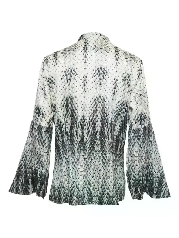 Roberto Cavalli Print Neck-tie Top