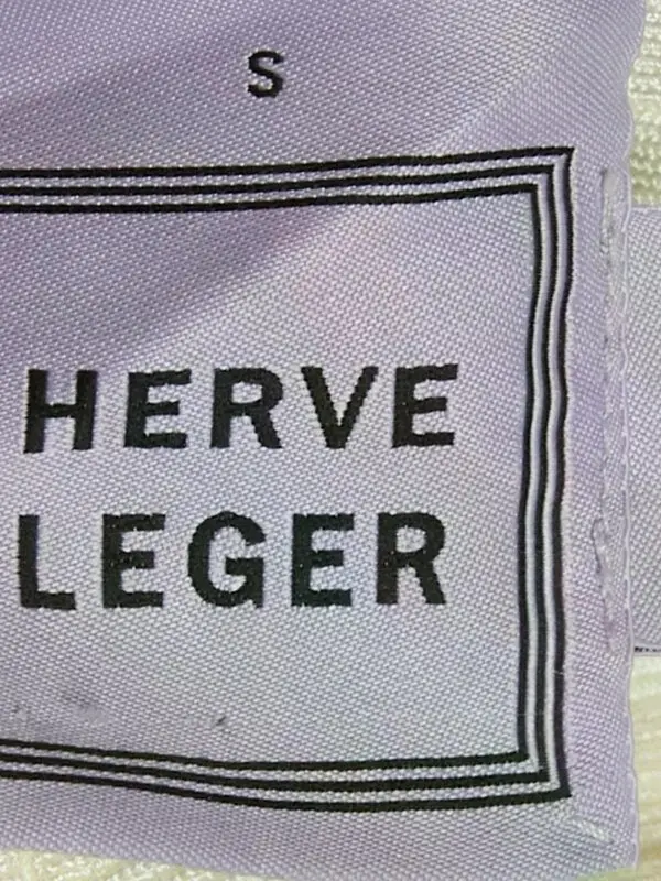 Herve Leger Sleeveless Knitted Mini Dress - Neutrals