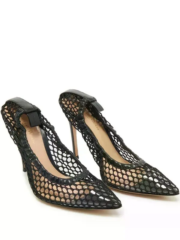 GIANVITO ROSSI Alisia Leather Pumps