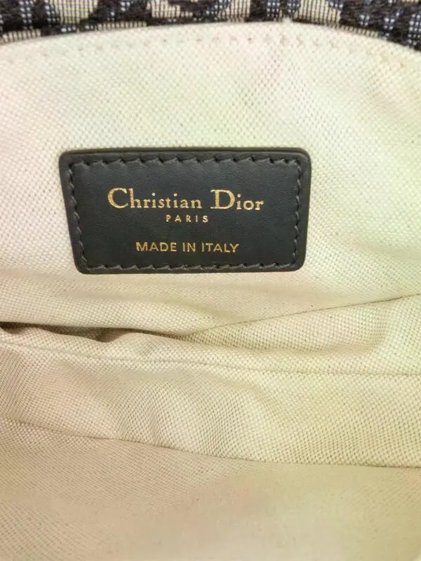 Dior 2019 Mini Oblique Canvas Saddle Bag - Blue