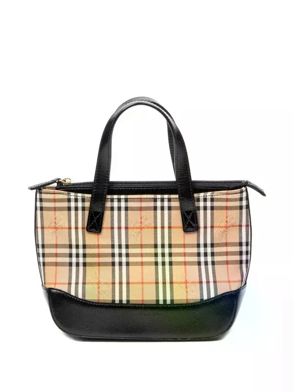 Burberry Check-pattern Tote Bag - Neutrals
