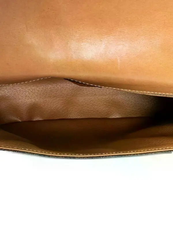 Celine Macadam-print Shoulder Bag - Brown