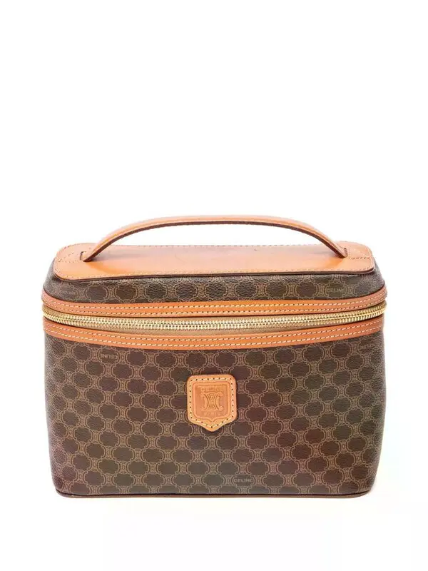 Celine Logo-plaque Top-handle Vanity Pouch