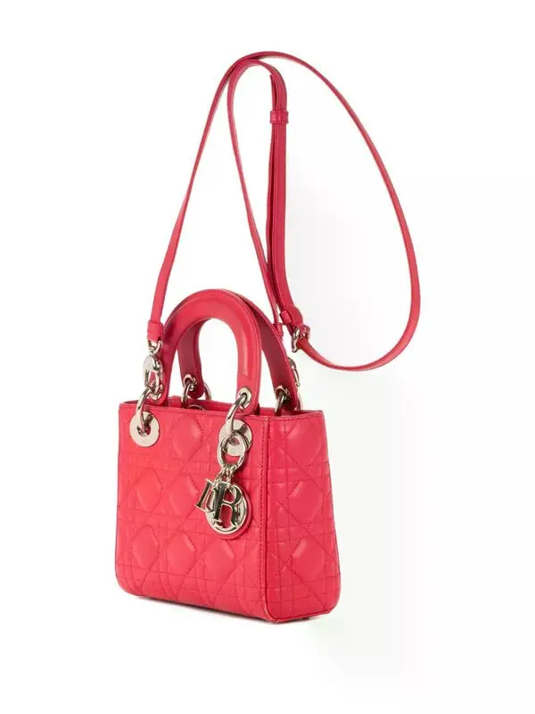 Dior Lady Quilted Shoulder Bag - Pink