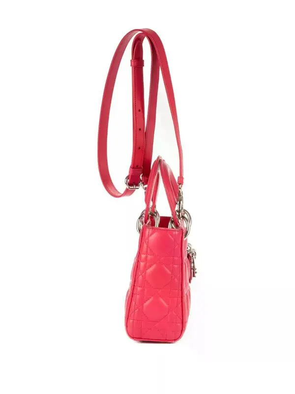 Dior Lady Quilted Shoulder Bag - Pink