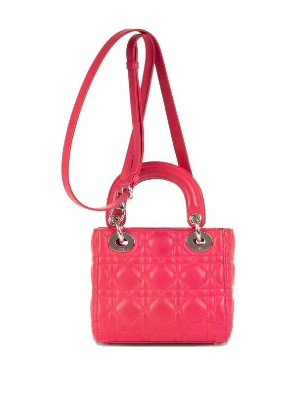 Dior Lady Quilted Shoulder Bag - Pink