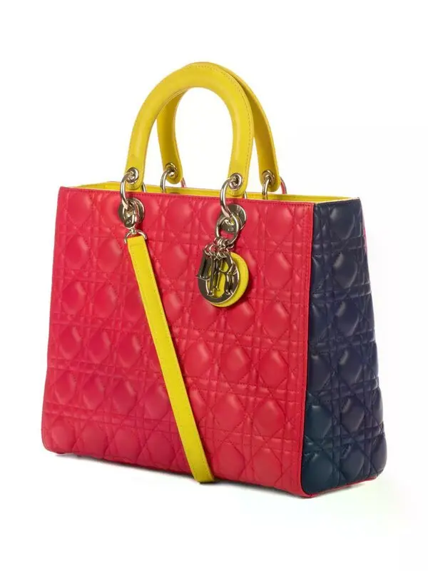 Dior 2010s Quilted Shoulder Bag - Pink