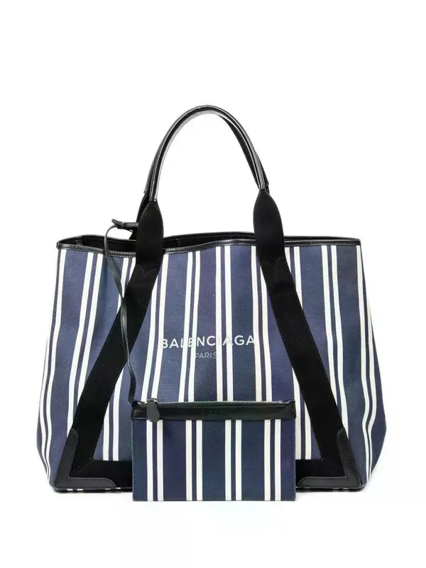 Balenciaga Striped Tote Bag