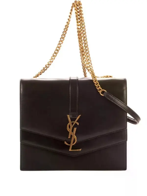 Saint Laurent Leather Logo Flap Bag