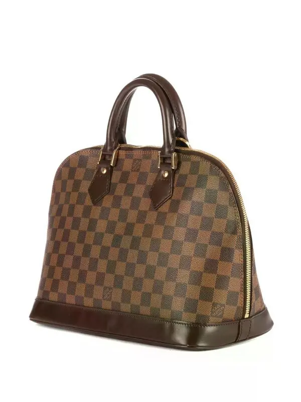 LOUIS VUITTON Damier Ebene Top Handle Handbag