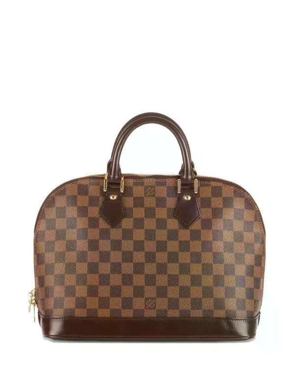 LOUIS VUITTON Damier Ebene Top Handle Handbag
