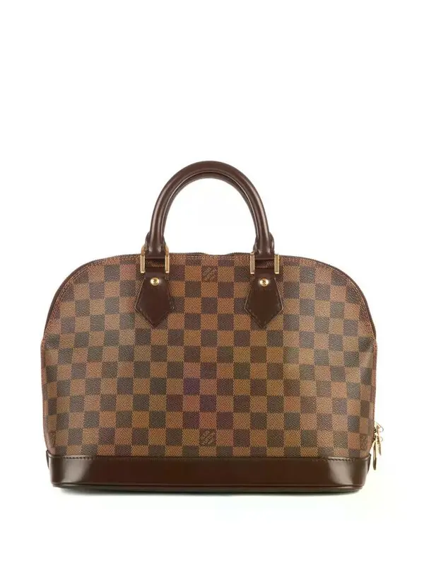 LOUIS VUITTON Damier Ebene Top Handle Handbag