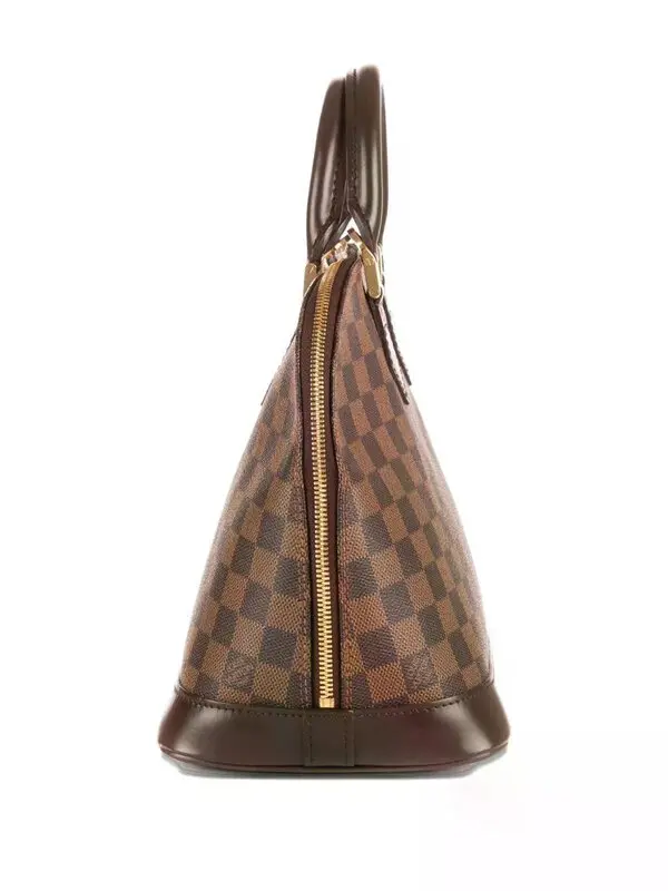 LOUIS VUITTON Damier Ebene Top Handle Handbag