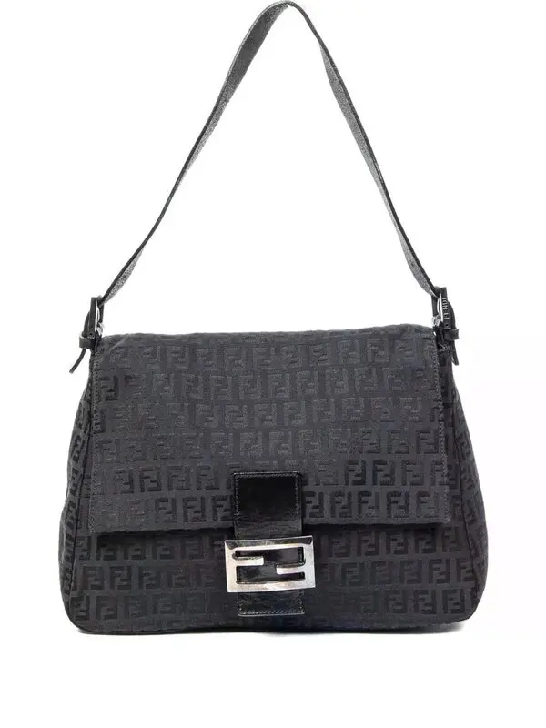 Fendi Mamma Baguette Shoulder Bag - Black
