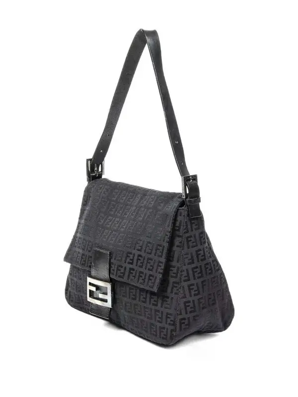 Fendi Mamma Baguette Shoulder Bag - Black