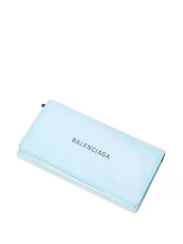 Balenciaga Everyday Leather Wallet - Blue