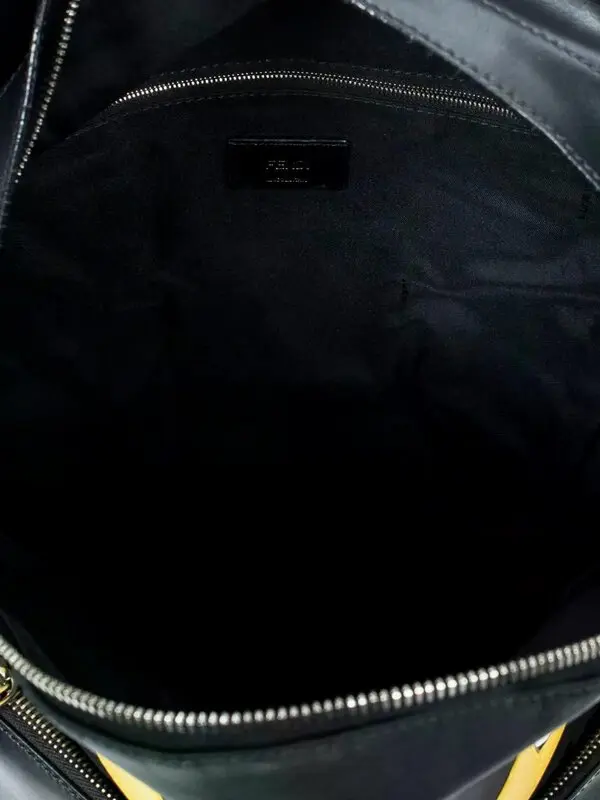 Fendi Leather Backpack With Eye Detail
