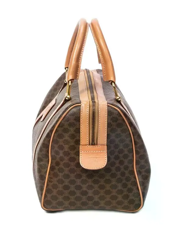 Celine Small Patterned Boston Tote Bag - Brown