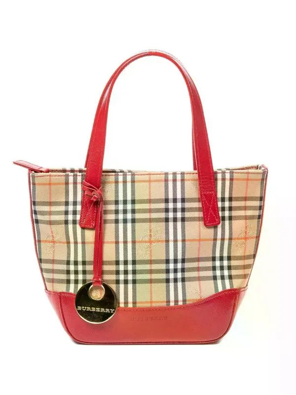 Burberry Check-pattern Tote - Neutrals