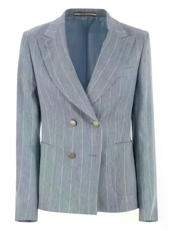 Tagliatore Double-breasted Striped Blazer