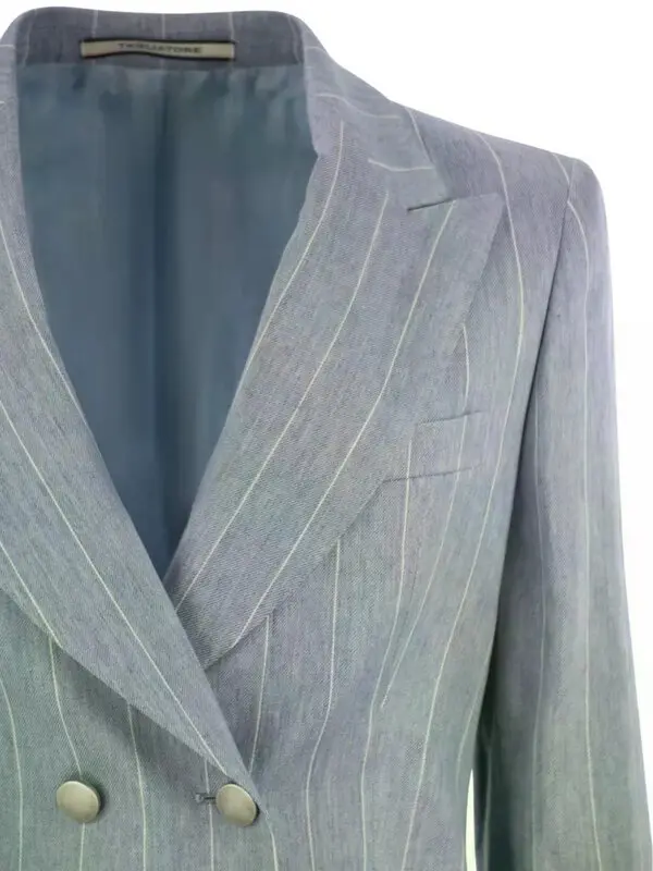 Tagliatore Double-breasted Striped Blazer