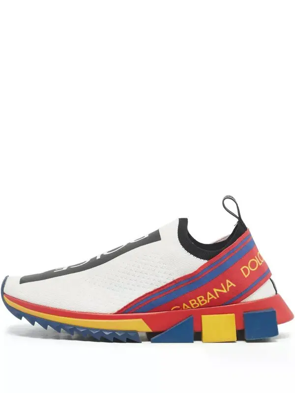 Dolce & Gabbana Sorrento Knit Slip-on Sneakers - White
