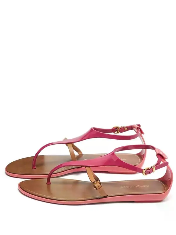 SERGIO ROSSI T-strap Flat Sandals