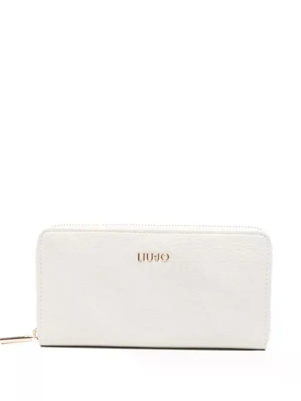 Liu Jo Logo-plaque Zip Wallet - Neutrals