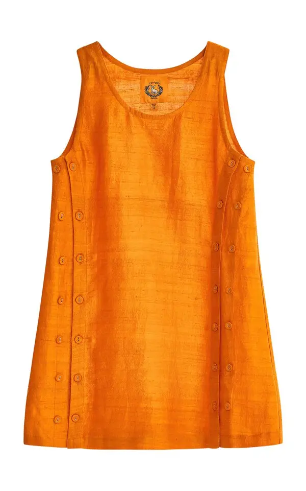 CONIGLIO PALM BEACH Palmo Side-button Silk Mini Dress