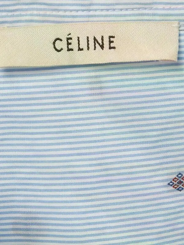 Celine Embroidered Striped Shirt