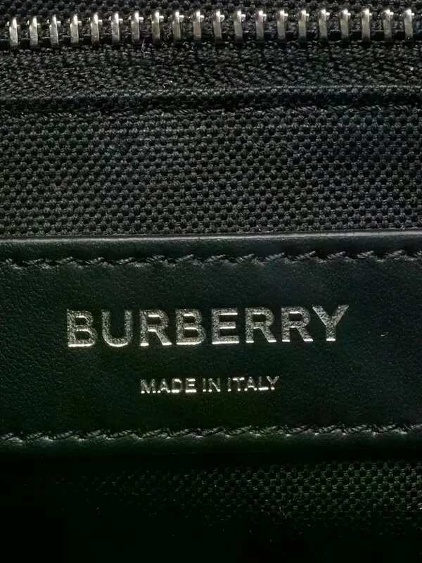 Burberry Monogram Leather Tote Bag