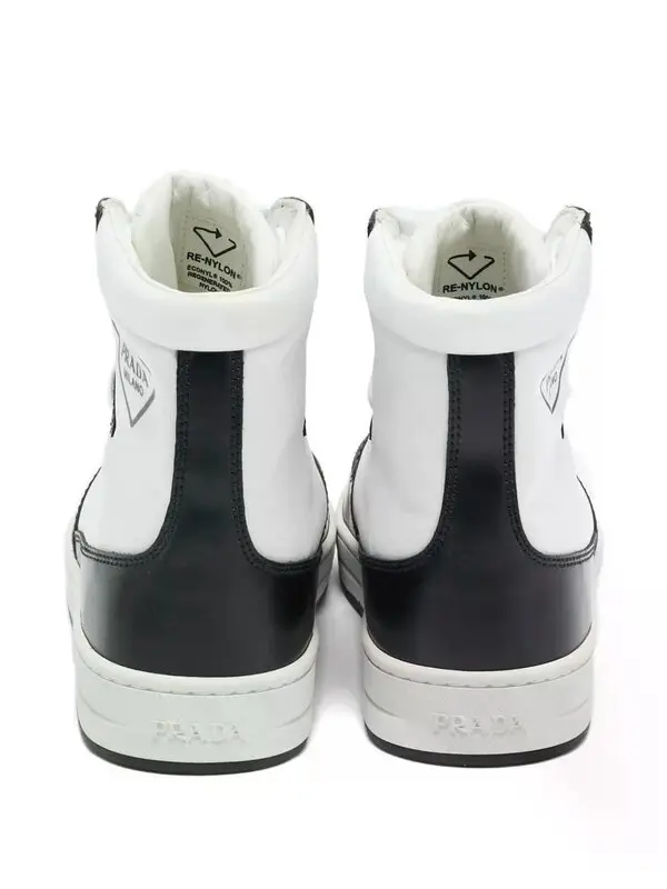 Prada Avenue Leather High-top Sneakers