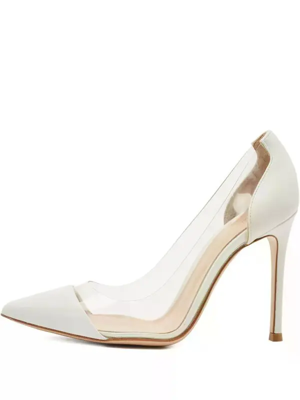 GIANVITO ROSSI Plexi Leather Pumps