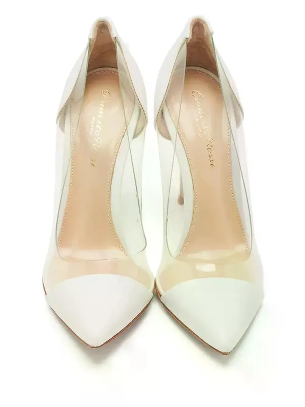 GIANVITO ROSSI Plexi Leather Pumps