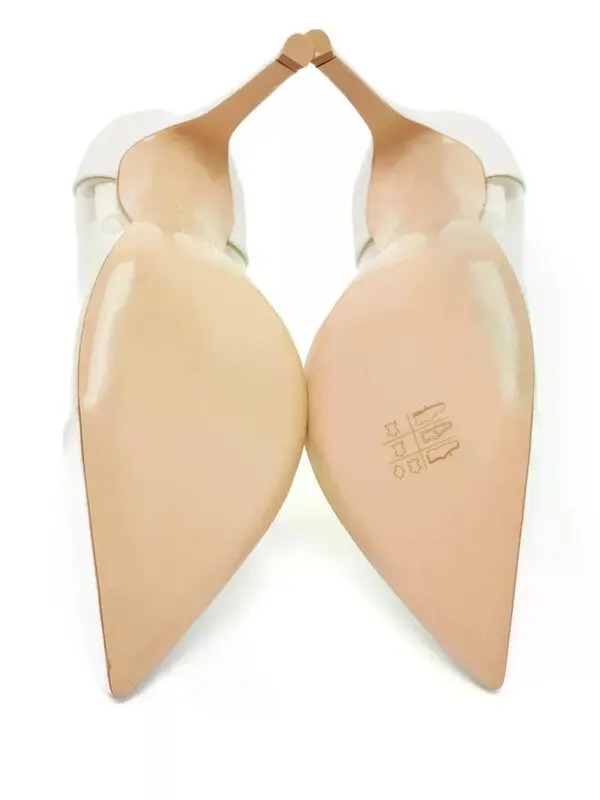 GIANVITO ROSSI Plexi Leather Pumps